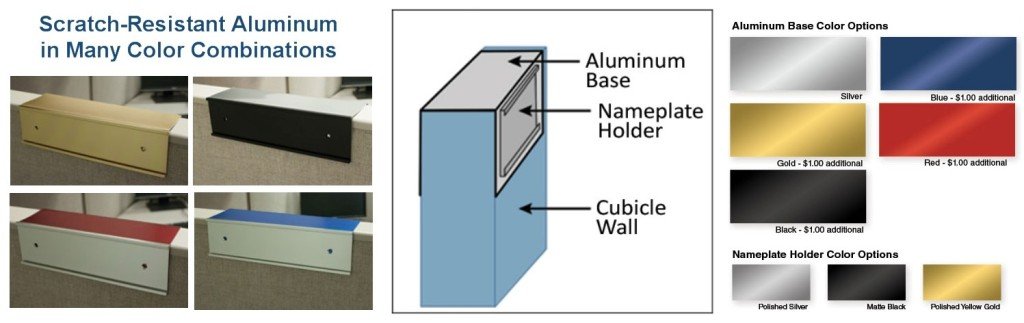Cubicle Nameplate Holders, Over-the-Cube - Nap-Nameplates.com