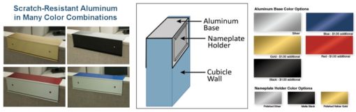 Cubicle Nameplate Holders, Over-the-Cube - Nap-Nameplates.com