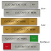 Custom Slider Signs for Doors & Walls 6" x 1" or 10" x 2" - NapNameplates