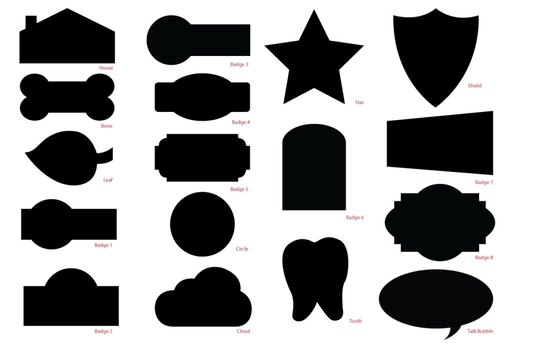 Custom Shape Name Badges & Tags - NapNameplates