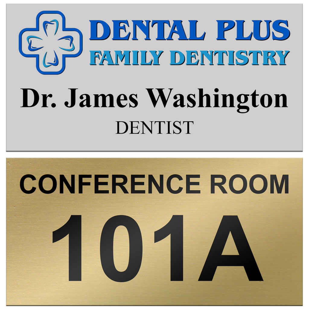 Office Signs with Frames, Metal, Color Printed - NapNameplates.com