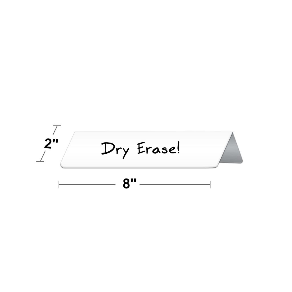 Custom Printed Metal Table Top Signs, Tent-Style 8x2