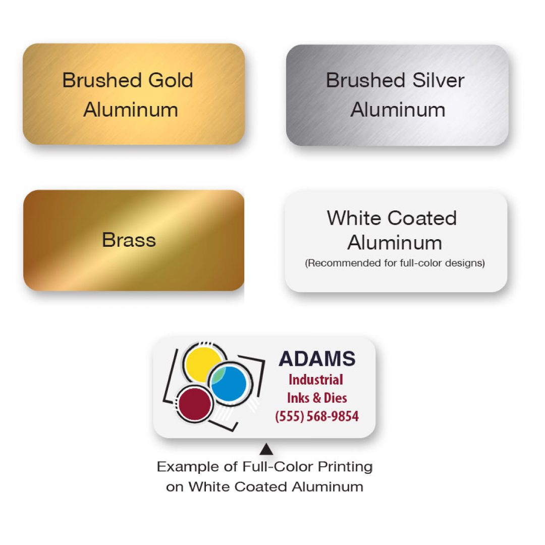 Custom Metal Table Top Signs, Tent-Style 6x2 – NapNameplates.com