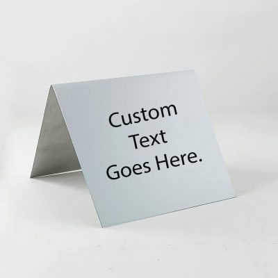 Metal Table Tent Signs - NapNameplates