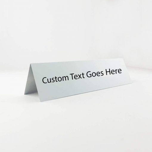 Custom Printed Metal Table Top Signs, Tent-Style 6x2