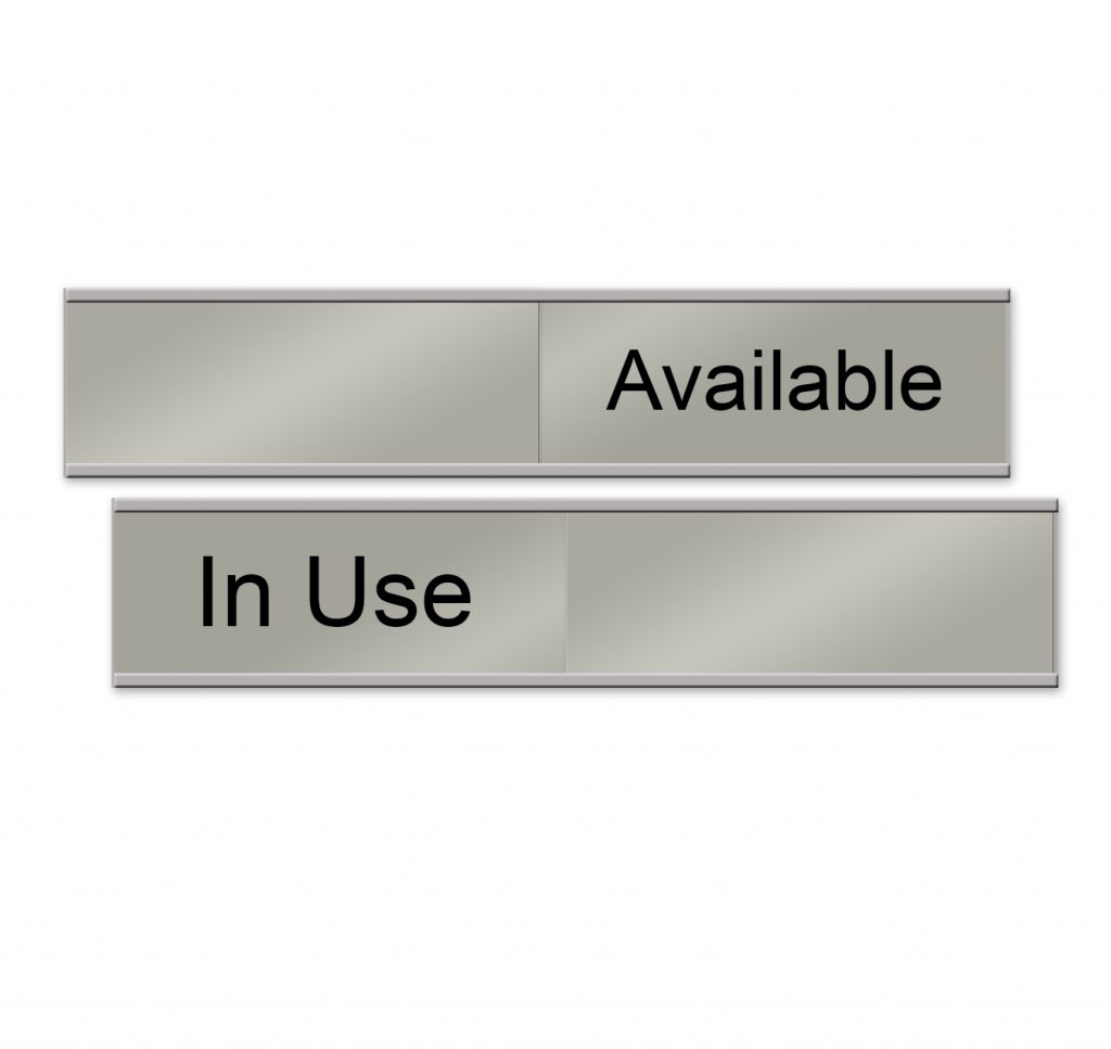 Custom Slider Signs for Doors & Walls 6" x 1" or 10" x 2" - NapNameplates