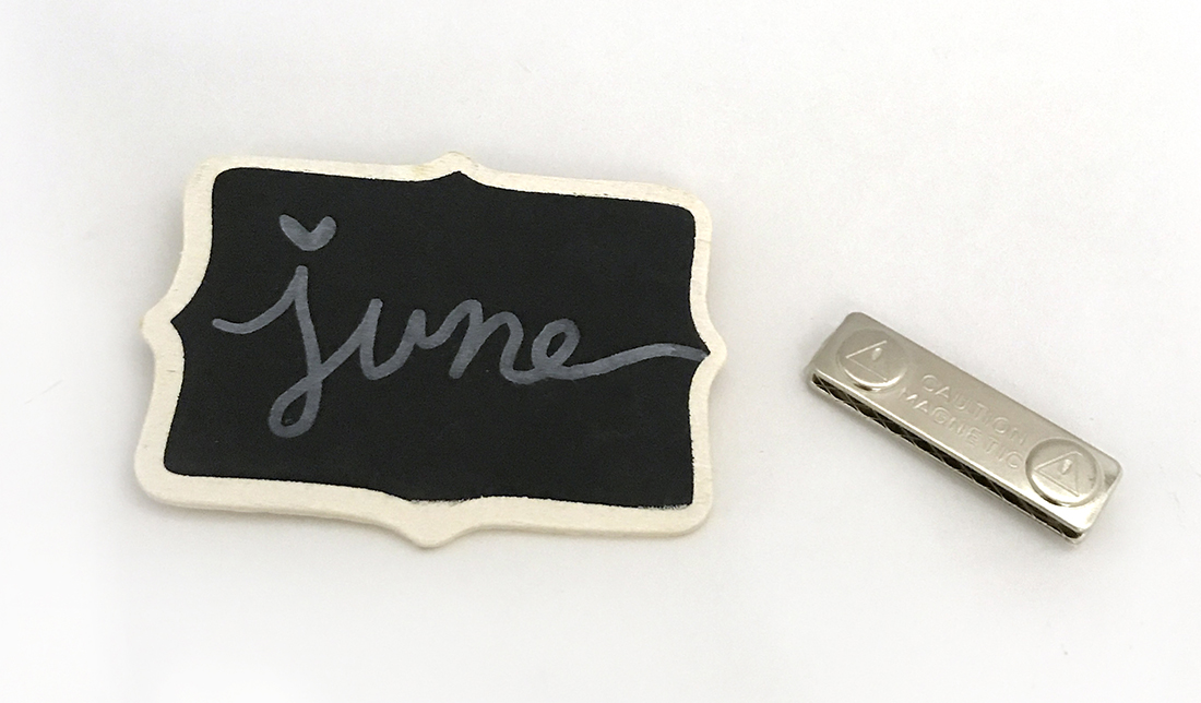 Chalkboard Name Badges - NapNameplates