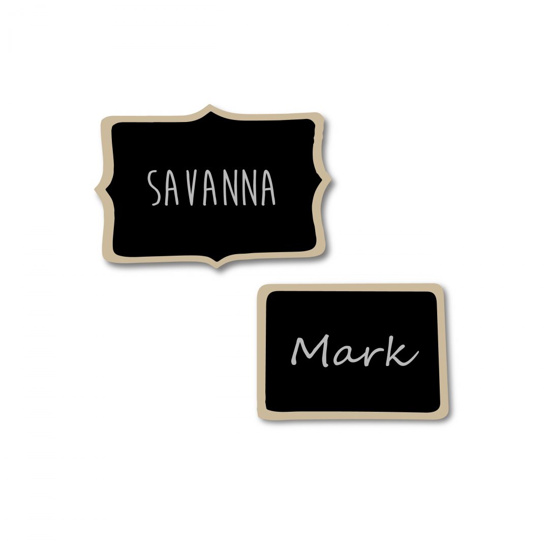 Chalkboard Name Badges - NapNameplates