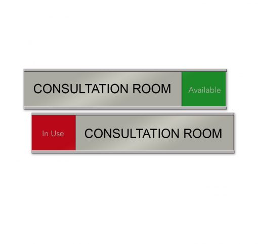 Consultation Room Slider Signs 6"x1" x 10"x2" - NapNameplates