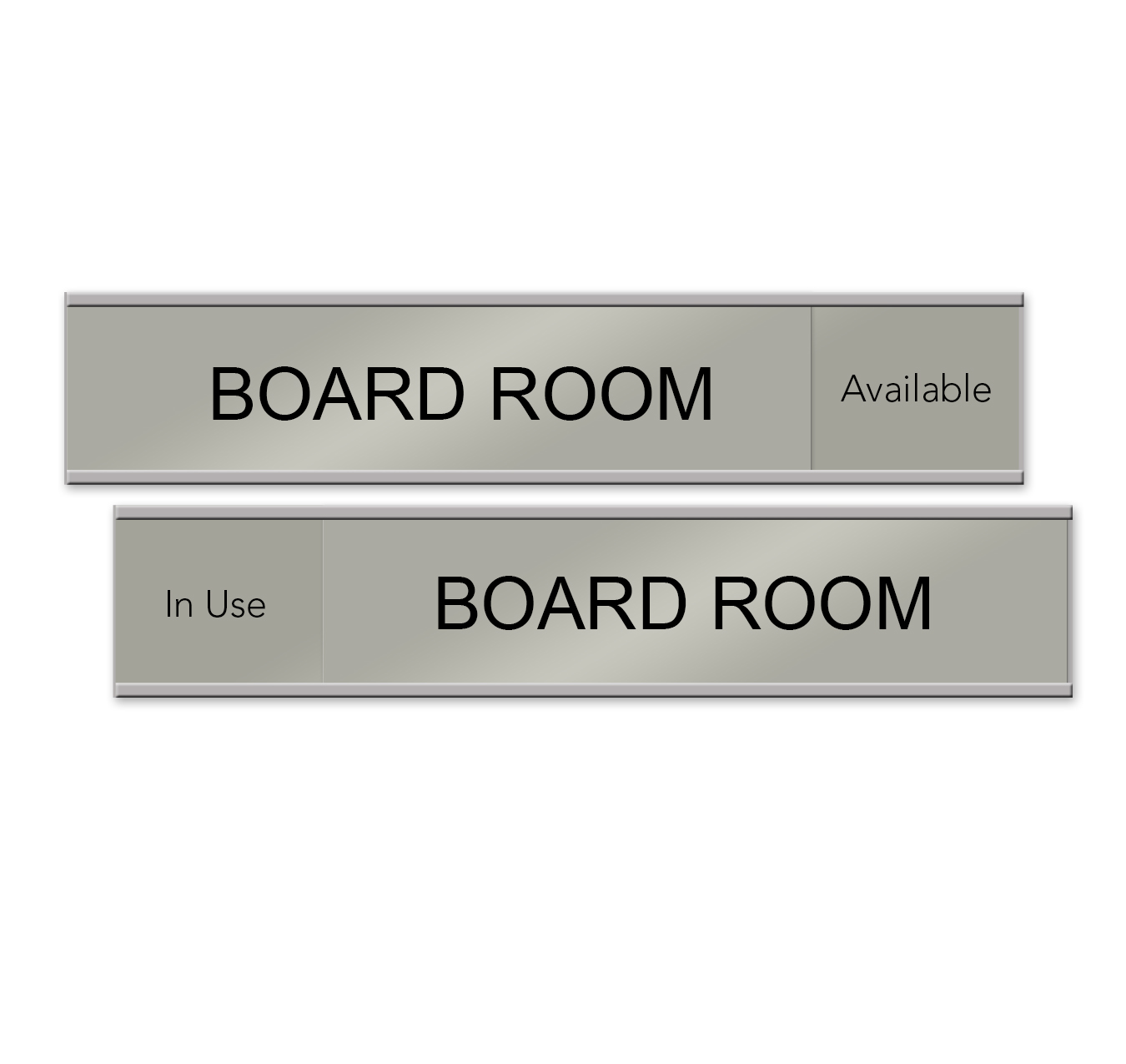 Board Room Slider Signs 6"x1" or 10"x2" - NapNameplates