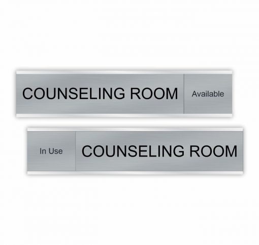 Counseling Office Slider Signs 6"x1" or 10"x2" - NapNameplates