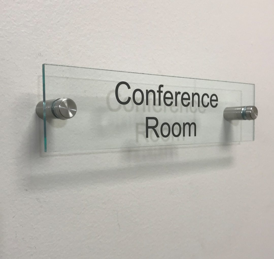 Acrylic Name Plates for Offices Printed in Full-Color - NapNameplates.com