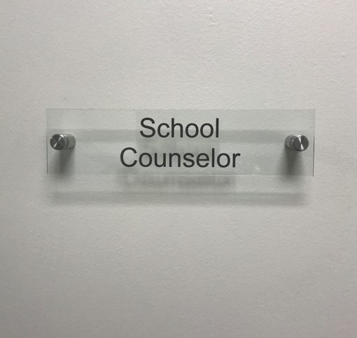 School Counselor Acrylic Sign for Doors or Desks - Napnameplates.com