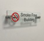 Smoke Free Building Acrylic Sign - Napnameplates.com