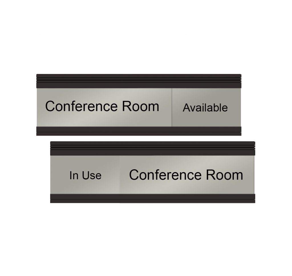 Conference Room Slider Signs, Metal, In Use / Available - NapNameplates