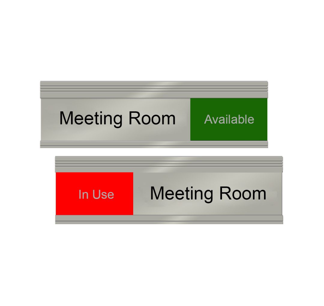 Meeting Room Slider Signs for Available or In Use - Nap Nameplates