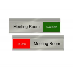 Meeting Room Slider Signs for Available or In Use - Nap Nameplates