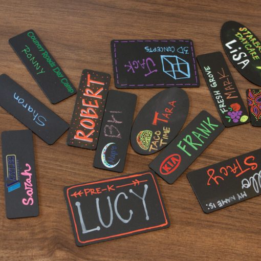 Chalkboard Name Badges - NapNameplates