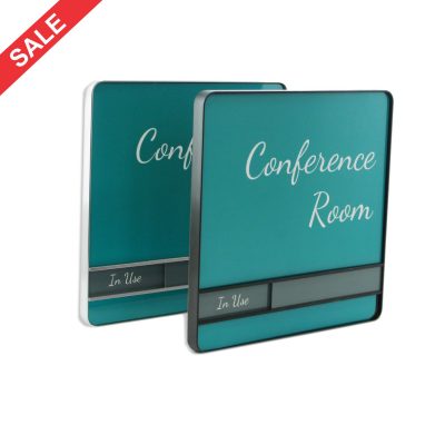 Slider Signs for Conference Rooms, Silver, Red & Green - NapNameplates