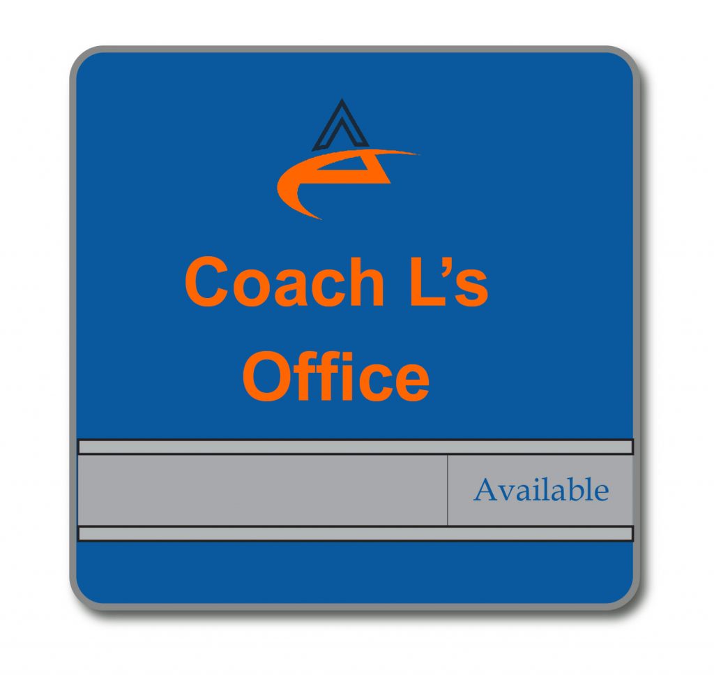 Large, Custom Slider Signs for Doors with Custom Text - Nap Nameplates