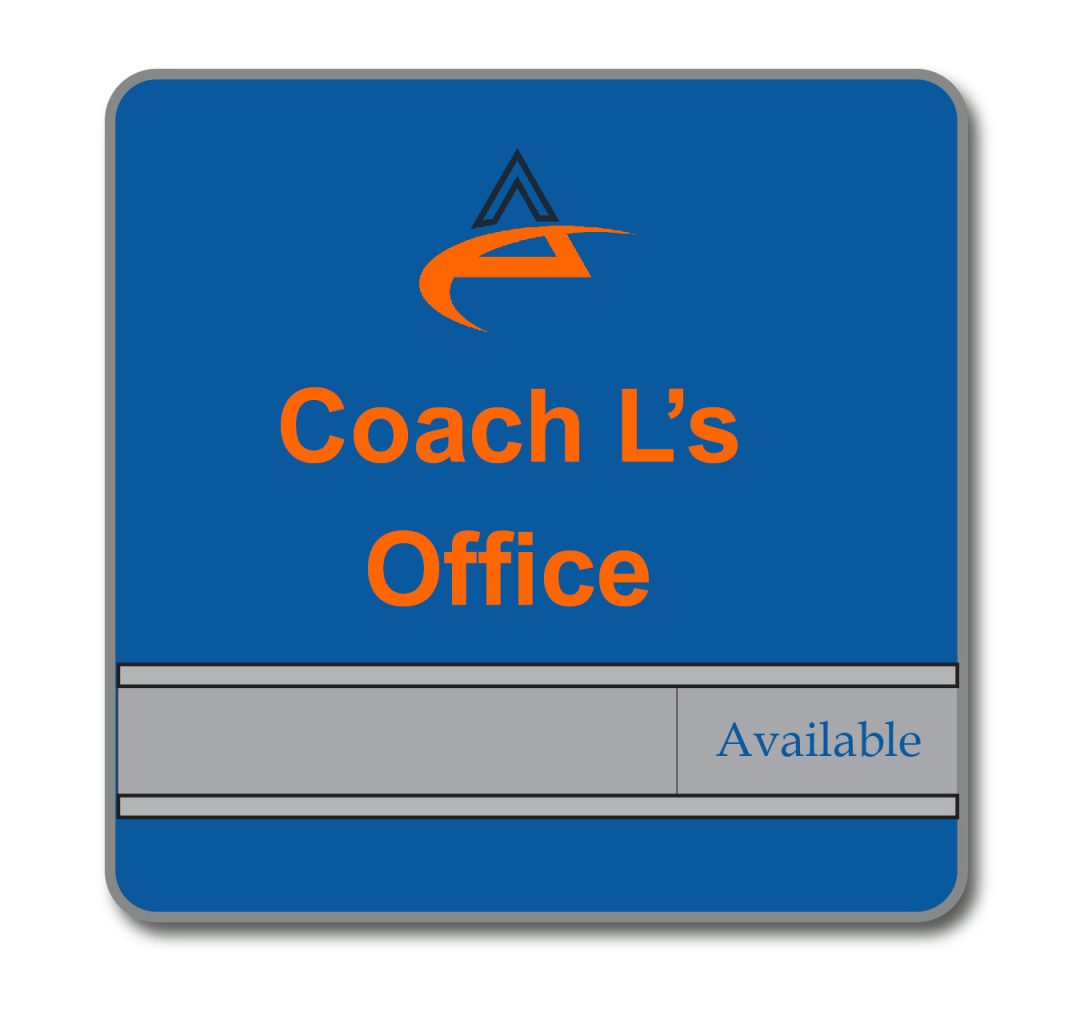 Large, Custom Slider Signs for Doors with Custom Text - Nap Nameplates