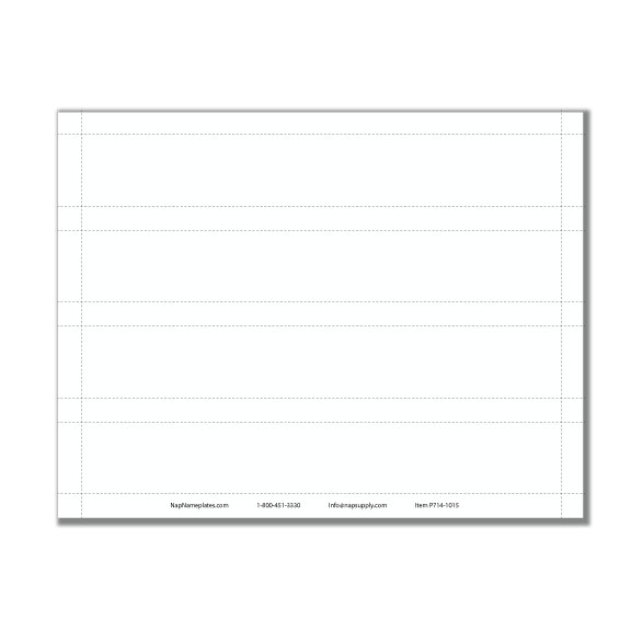 Printable Paper Name Plates, Blank Perforated in Several Sizes ...