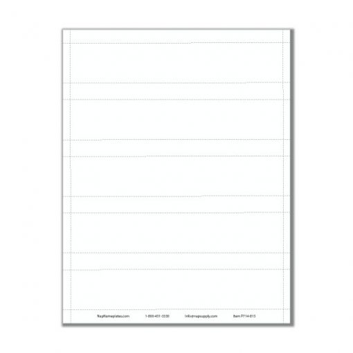Printable Paper Name Plates, Blank Perforated in Several Sizes ...