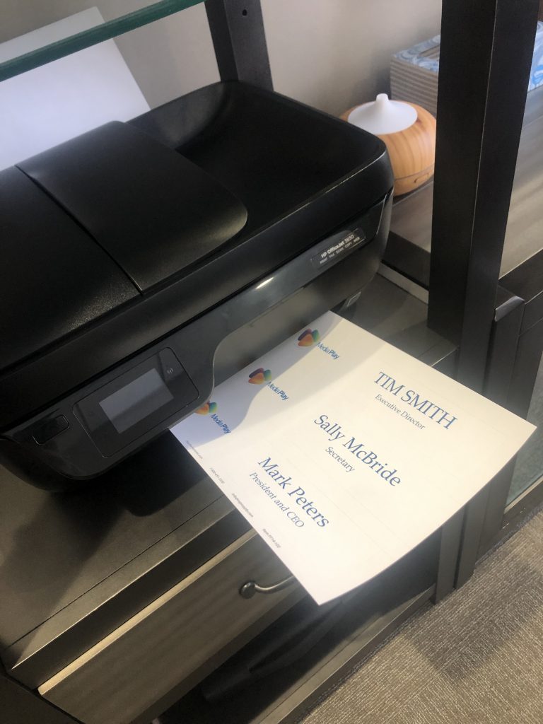 Printable Paper Name Plates, Blank Perforated in Several Sizes ...