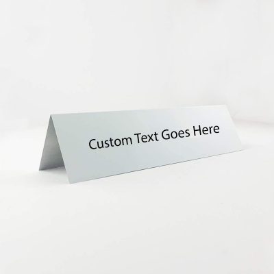 Metal Table Tent Signs - NapNameplates