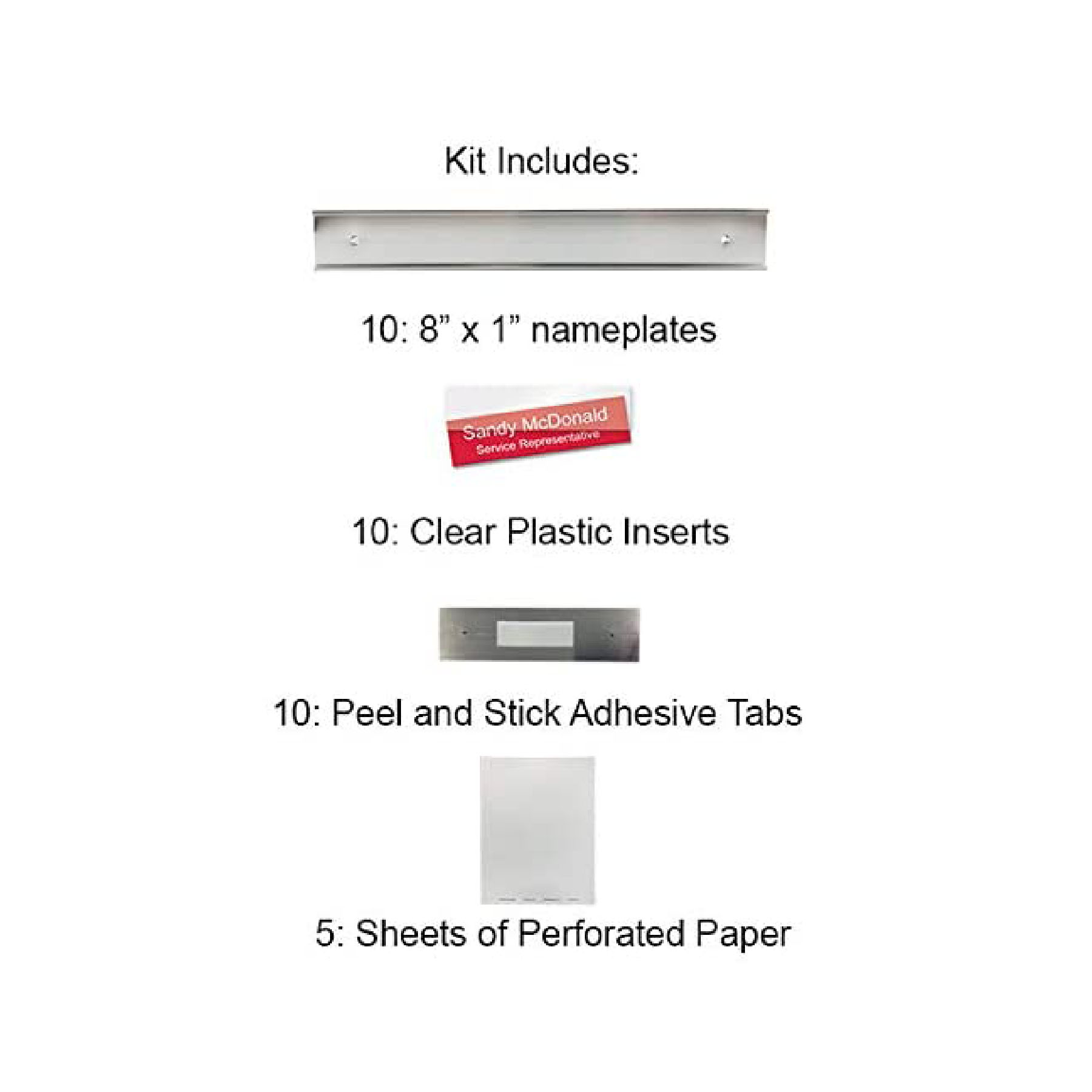 Printable Paper Name Plate & Holder Kit - NapNameplates.com