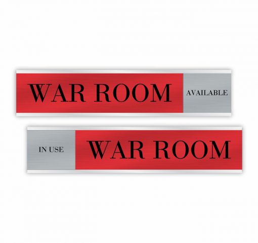 War Room Slider Signs 10"x2" - NapNameplates