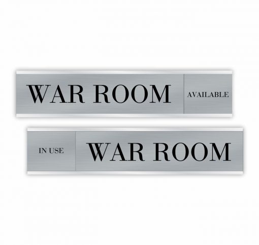 War Room Slider Signs 10"x2" - NapNameplates