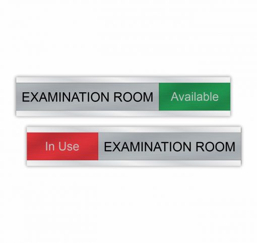 Examination Room Slider Signs 6"x1" or 10"x2" - NapNameplates