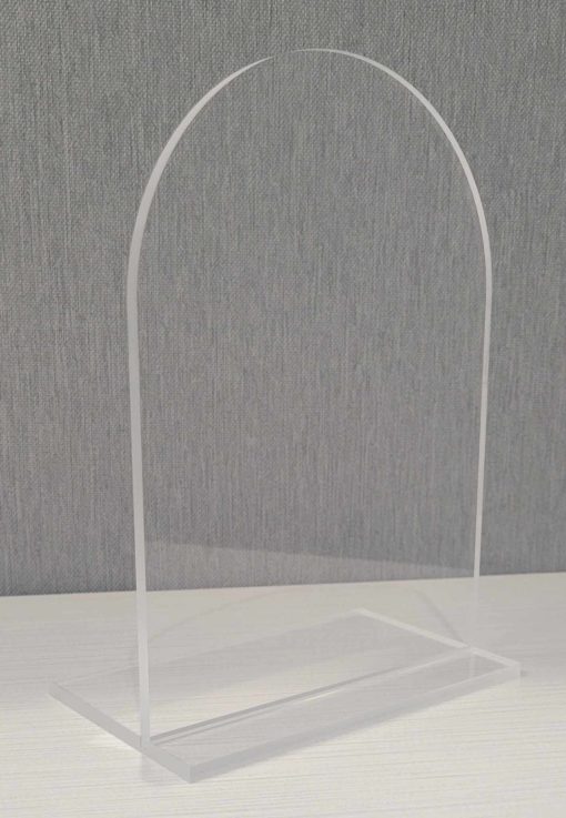 5" x 7" Blank Acrylic Arch Table Sign - NapNameplates